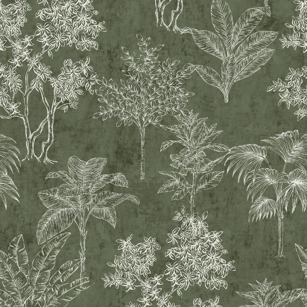 Zen Floating Foliage Wallpaper – Premier Wallcovering